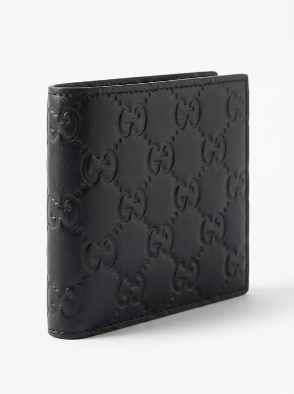 Gucci Gg Emblem Bi-fold Wallet - Black