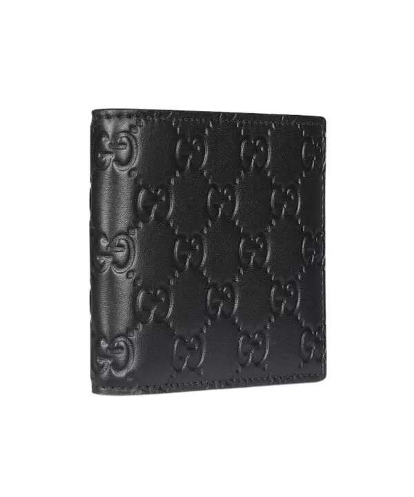 Gucci Gg Emblem Bi-fold Wallet - Black