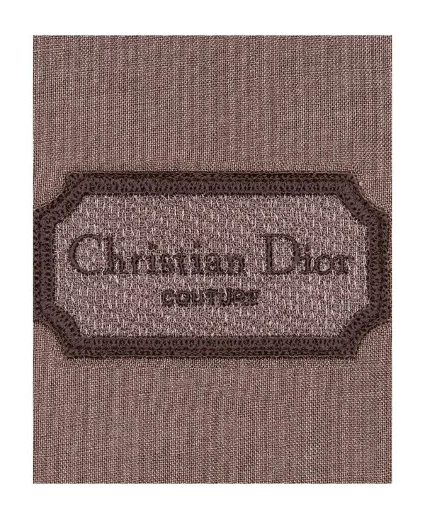 Dior Logo Patch Fringed Scarf