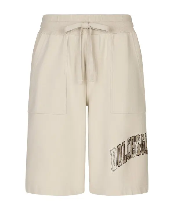 Dolce & Gabbana Logo Embroidered Jogging Shorts