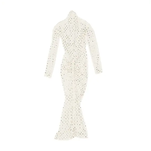 Alaïa Embellished Ruched Midi Dress - No