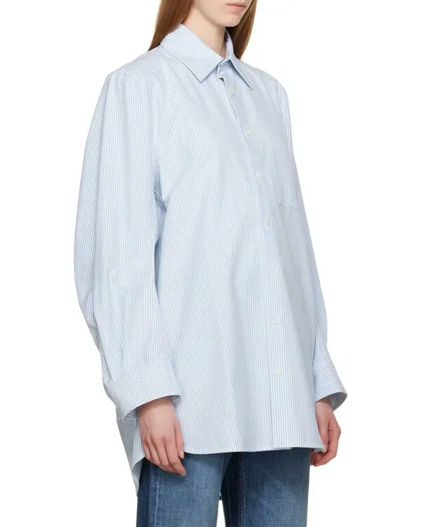 Bottega Veneta Striped Oversized Button-up Shirt