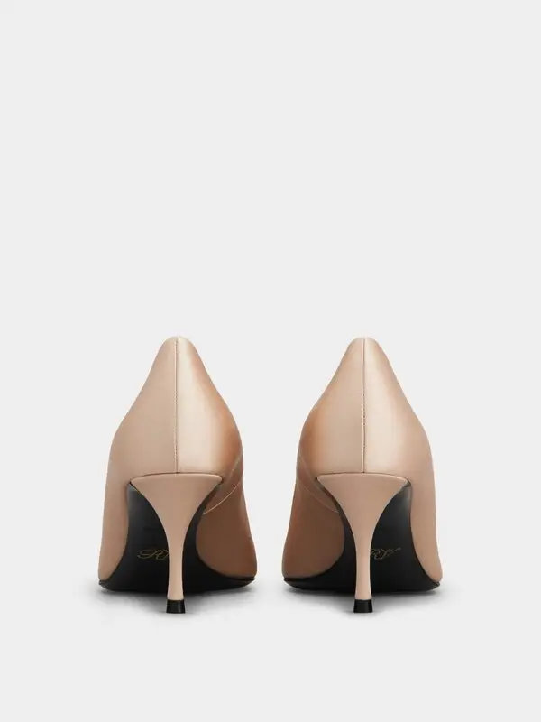 ROGER VIVIER Embellished Pointed-toe Pumps - Pink