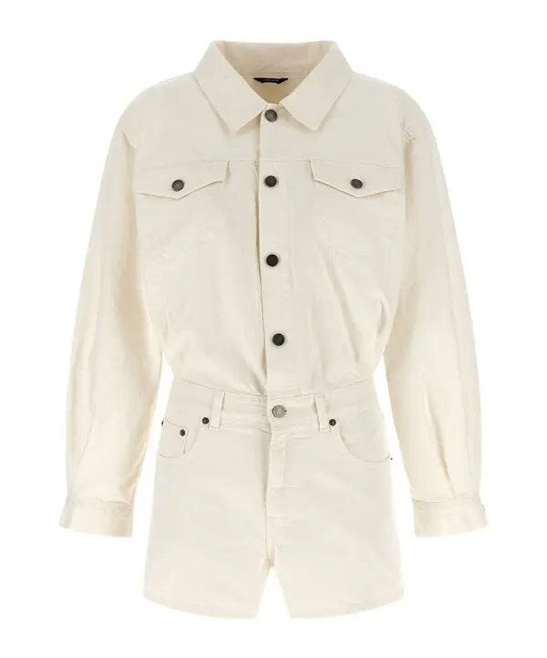 HAIKURE Elle Authentic Lax Short Jumpsuit - White