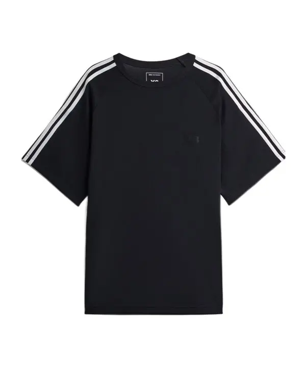 Y3 3-striped Short-sleeved T-shirt - Black