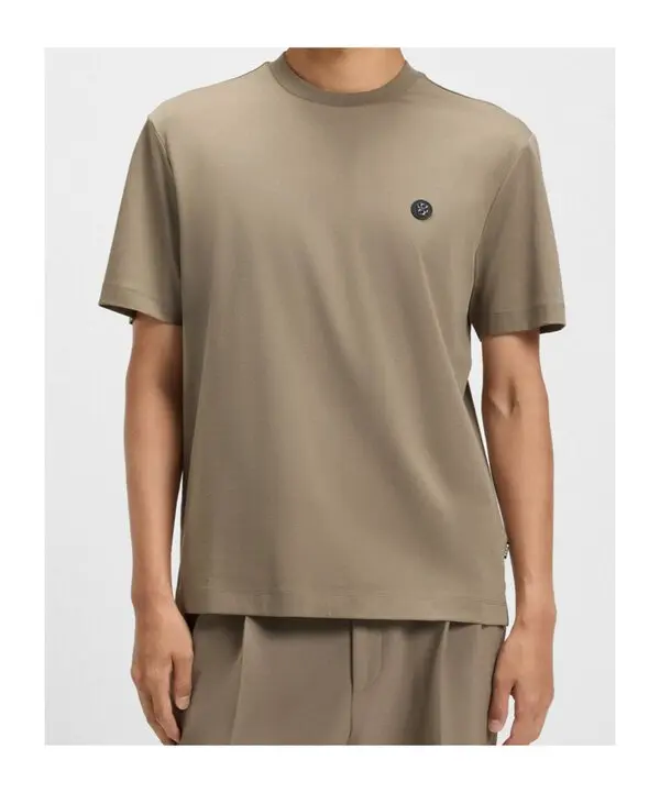 Hugo Boss Logo-patch Cotton T-shirt