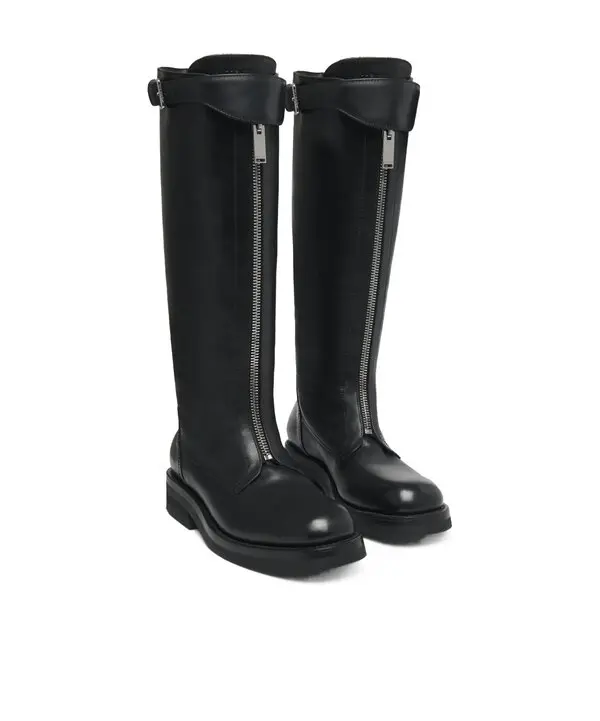 Alexander McQueen Buckled Zip Knee-high Boots