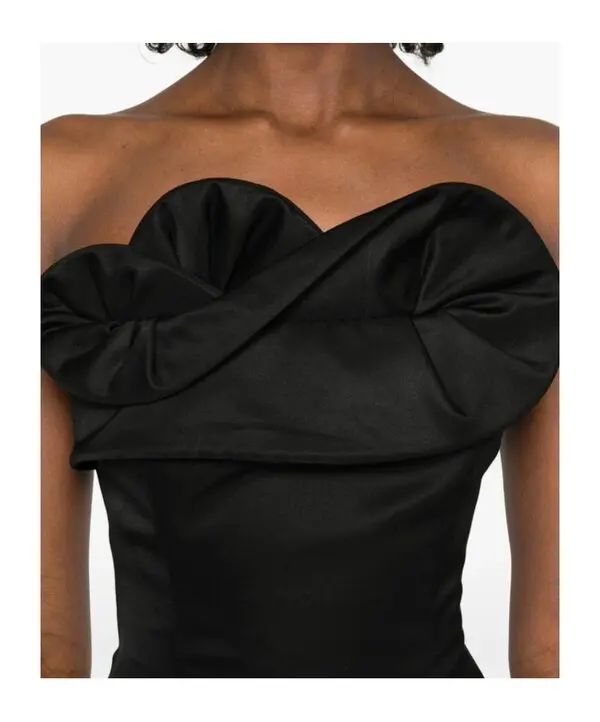Magda Butrym Petal Strapless Corset - Black