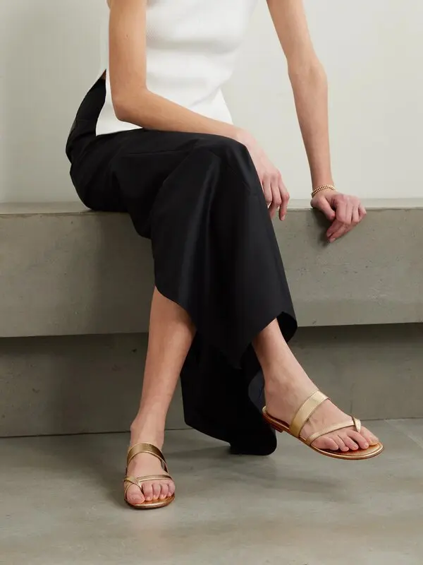 Manolo Blahnik Calla" Flat Sandals