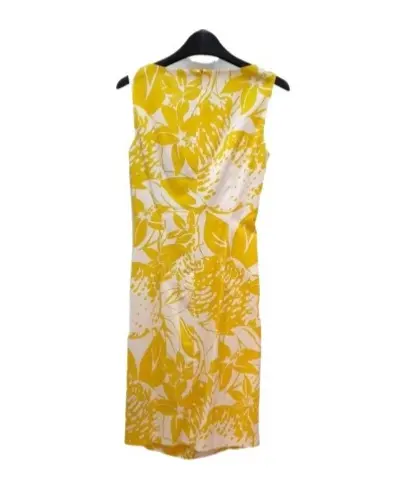 Max Mara Sleeveless Printed Dress - Yellow