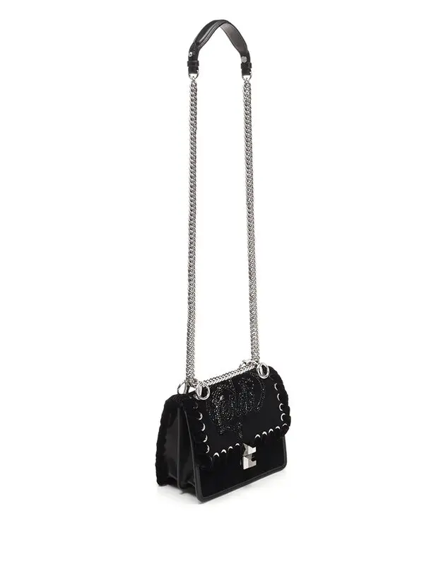 Fendi Kan I Logo Embellished Shoulder Bag