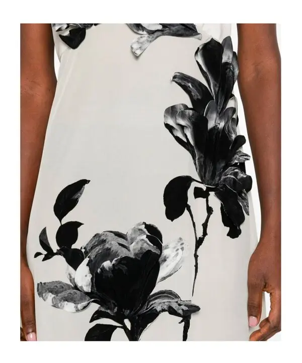 Ermanno Scervino Floral Silk Maxi Dress