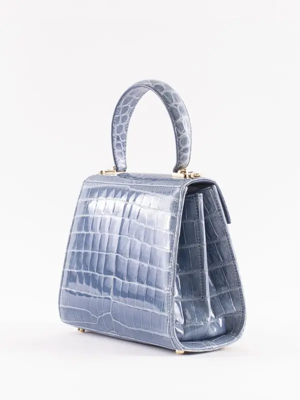 FERRAGAMO Top Handle Flap Handbag - Gray