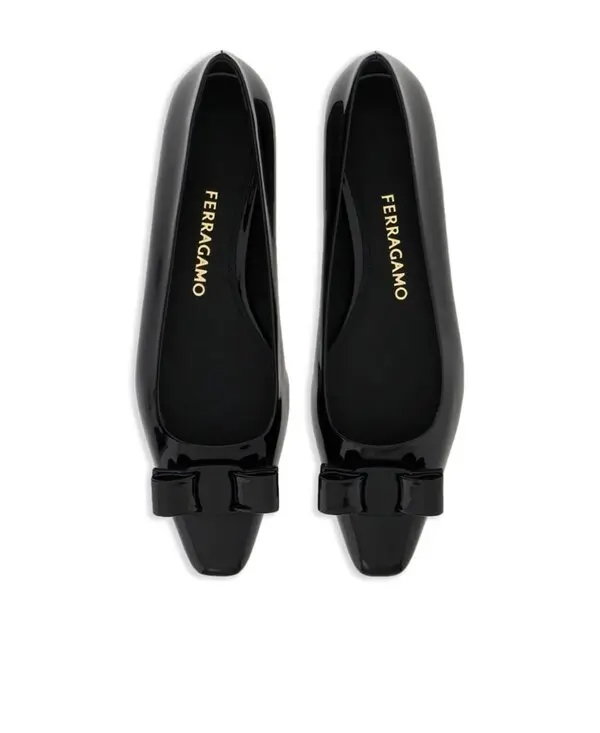 FERRAGAMO Vara Bow Ballet Flats - Black