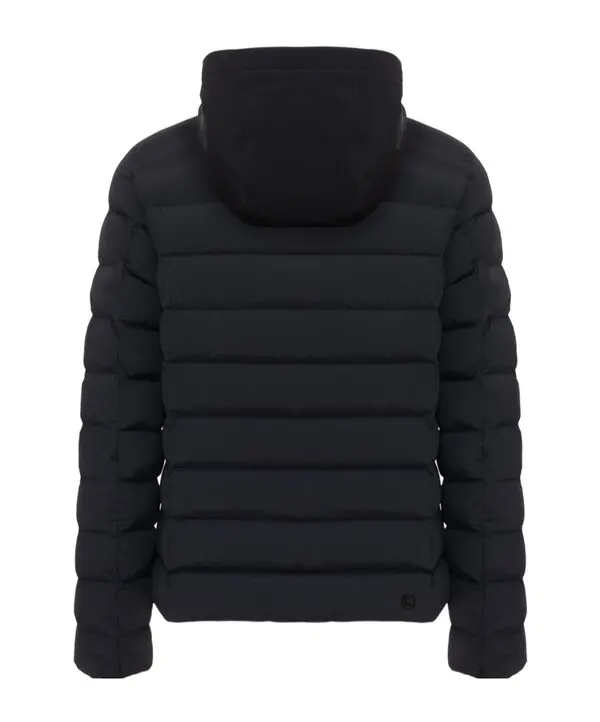 COLMAR Quilted Down Jacket With Detachable Hood - Black