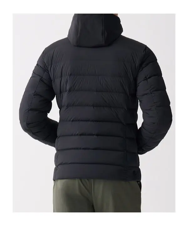 COLMAR Quilted Down Jacket With Detachable Hood - Black