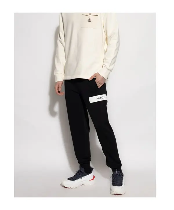 Moncler Logo Printed Drawstring Trousers