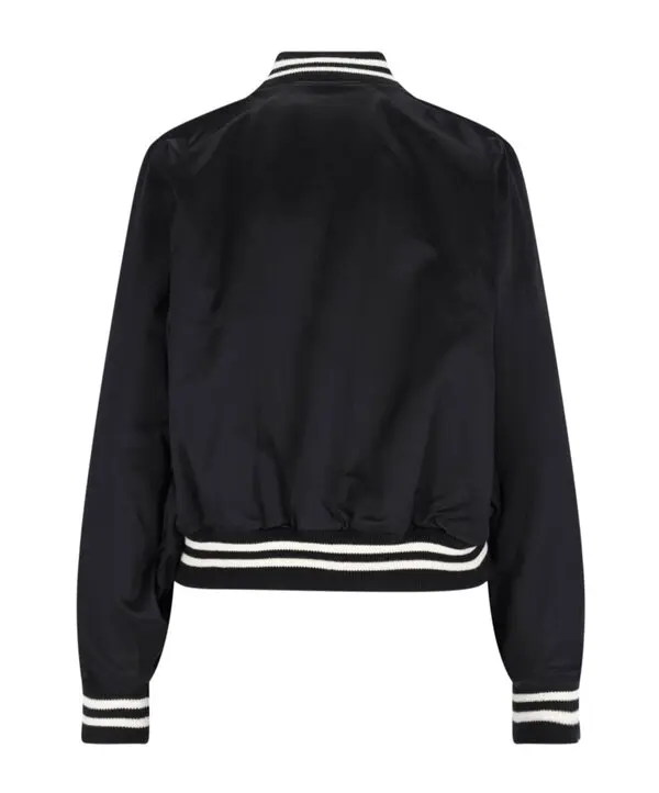 Polo Ralph Lauren Logo Buttoned Bomber Jacket