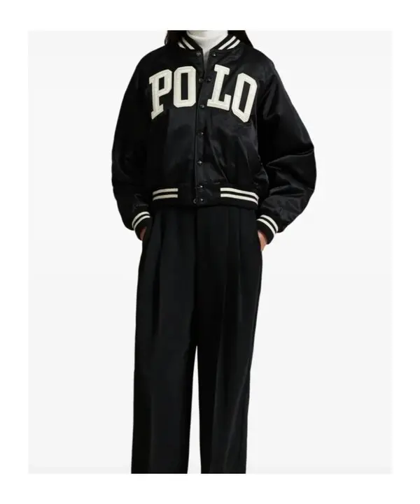 Polo Ralph Lauren Logo Buttoned Bomber Jacket