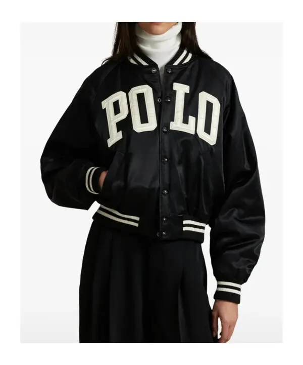 Polo Ralph Lauren Logo Buttoned Bomber Jacket