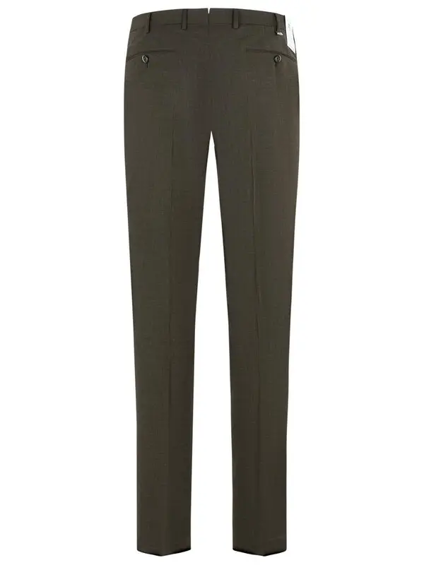 PT TORINO Slim Fit Straight-leg Pants - Black