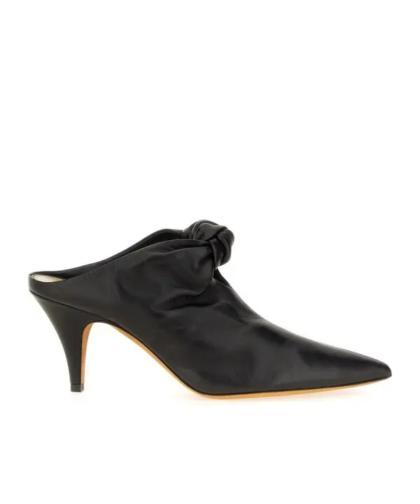 Khaite Rowan Pointed-toe Mules - Black