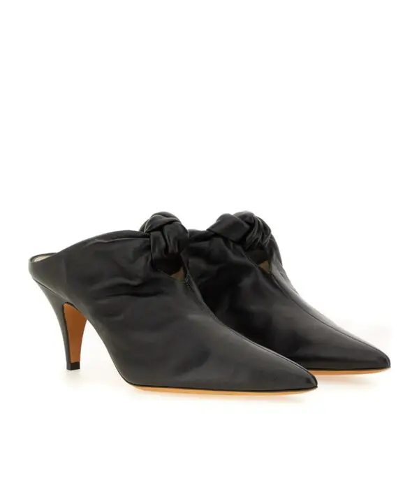 Khaite Rowan Pointed-toe Mules - Black