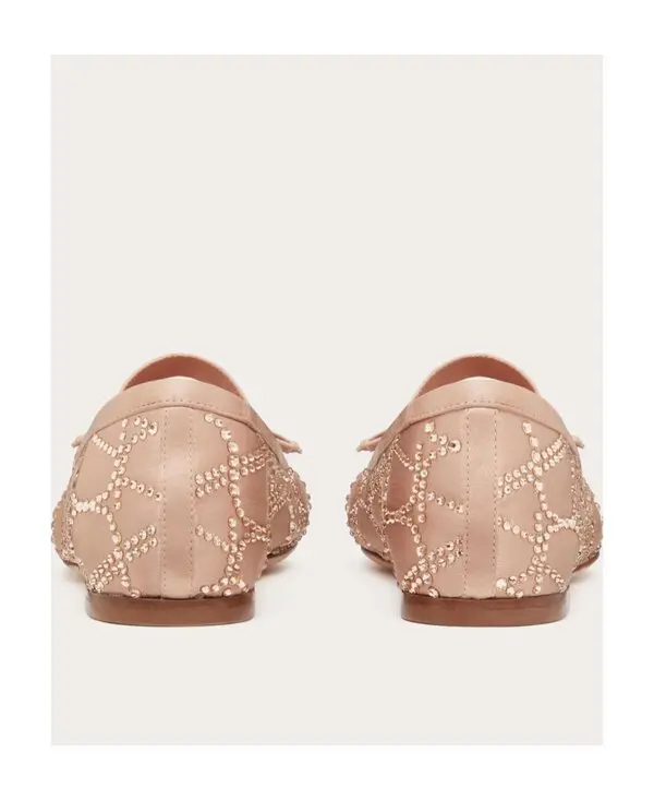 Valentino Garavani Iconogram Crystal Embellished Ballerinas