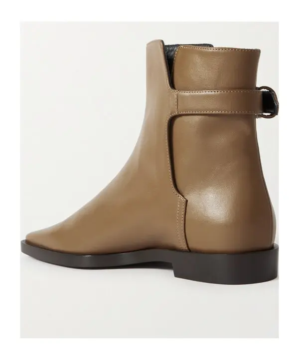 TOTEME Square-toe Buckled Ankle Boots