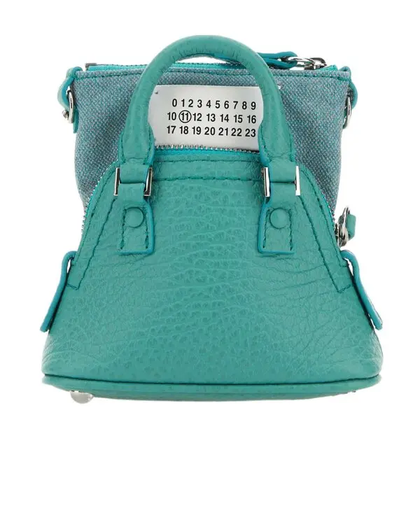 MAISON MARGIELA Numbers Patch Zipped Mini Shoulder Bag - Blue