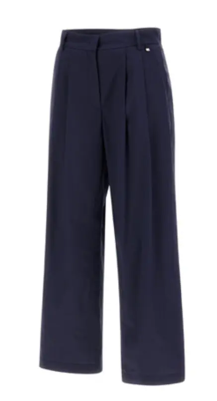 Herno Pleated Cropped Trousers