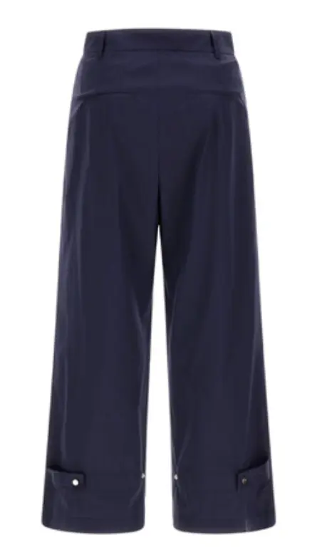Herno Pleated Cropped Trousers