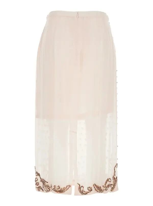 Dries Van Noten Embellished Midi Skirt - No