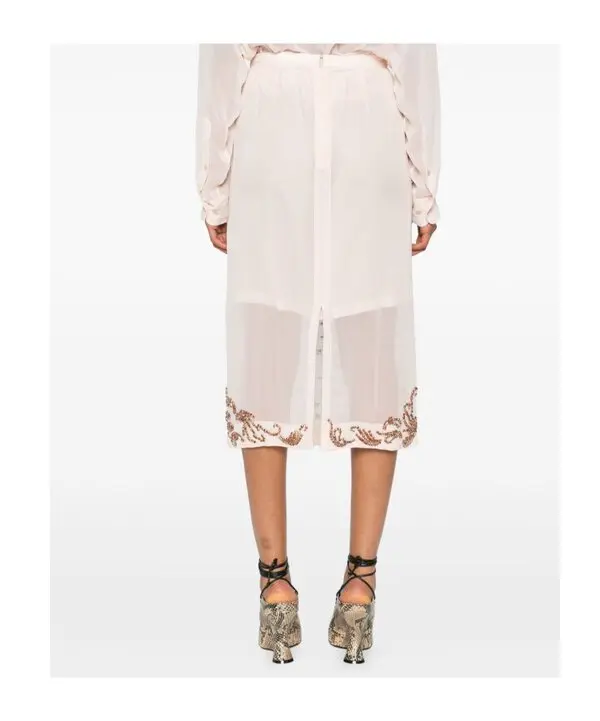 Dries Van Noten Embellished Midi Skirt - No