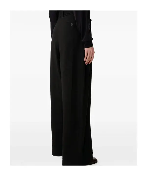 Studio Nicholson Belted Wide Leg Trousers - Black
