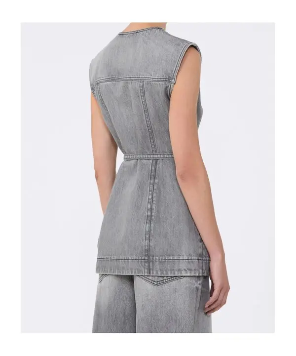 Sportmax Belted Sleeveless Top