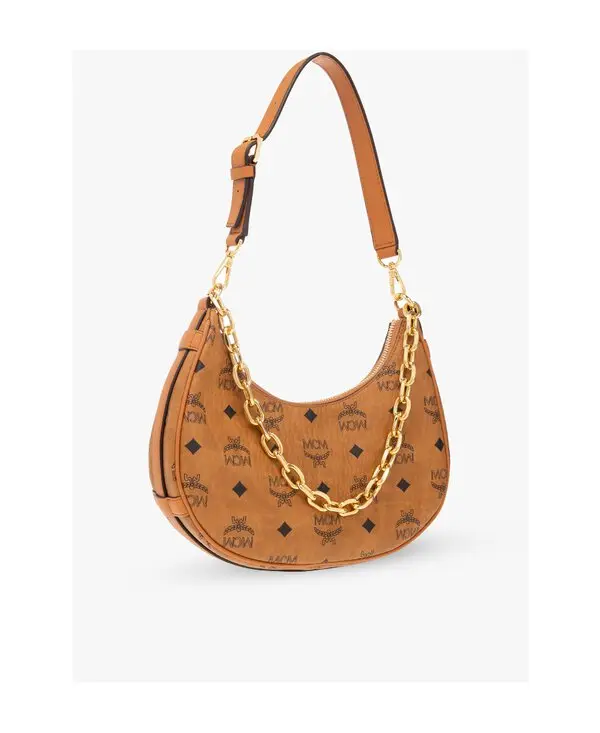 Mcm Aren Crescent Small Shoulder Bag