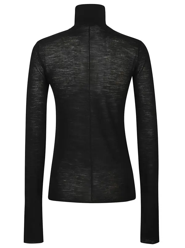 Patrizia Pepe Cropped Turtleneck Top