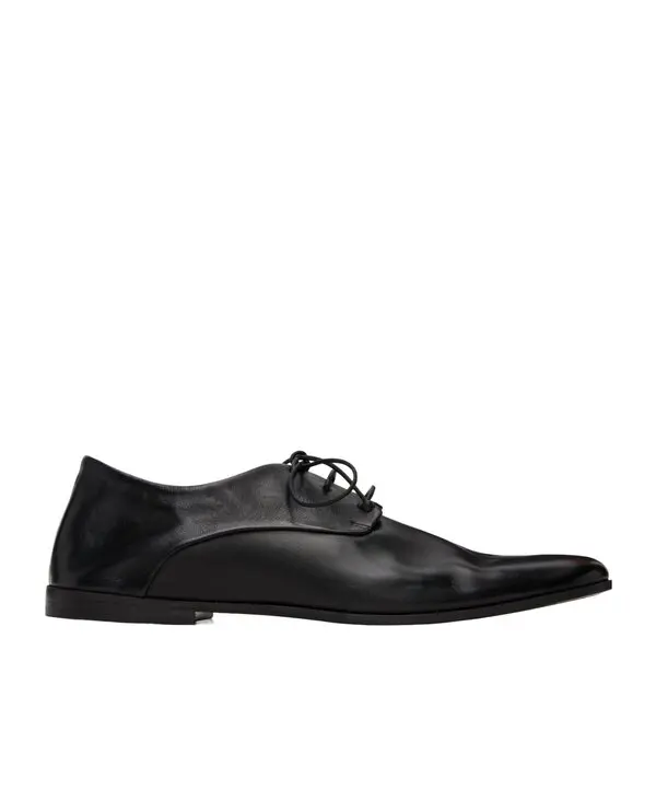 Marsèll Pleated Calfskin Lace-up Derby Shoes