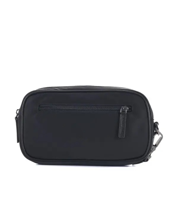 Emporio Armani Logo Plaque Zip-up Clutch Bag