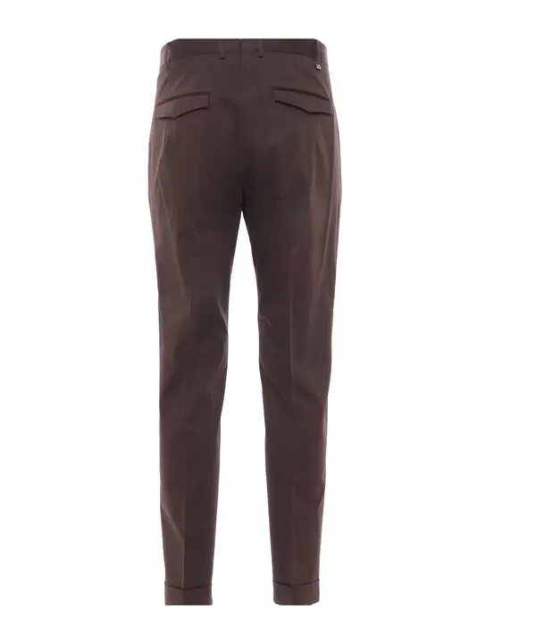 PT TORINO Turn-up Hem Trousers - Black