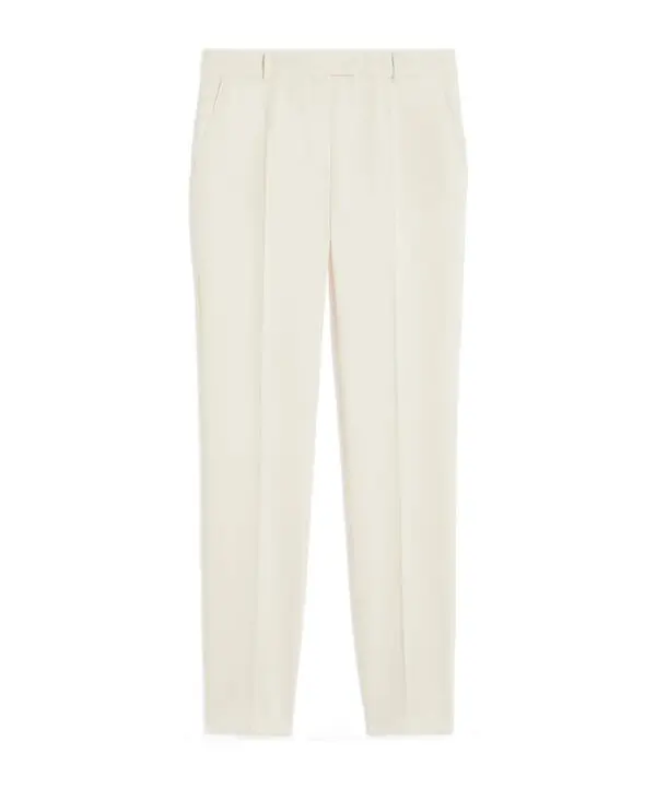 Max Mara Tailored Straight-leg Trousers - Beige
