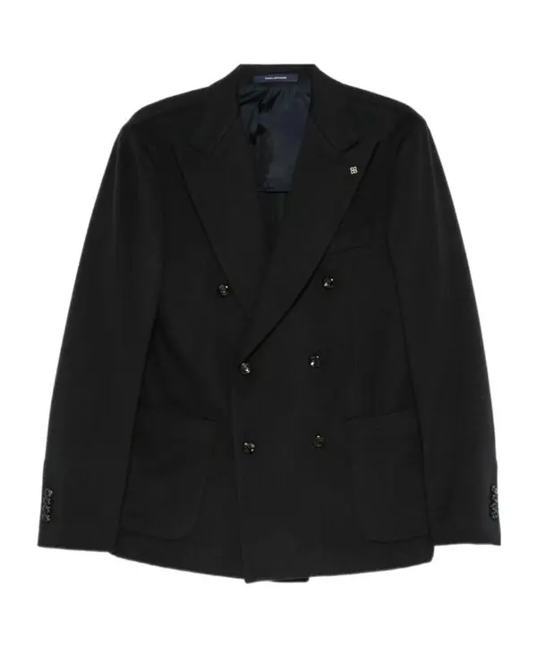 Tagliatore Long-sleeved Suit Jacket - Black