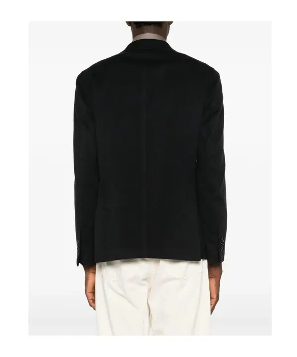 Tagliatore Long-sleeved Suit Jacket - Black