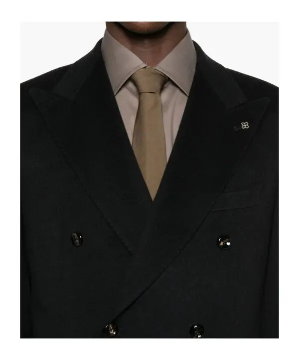 Tagliatore Long-sleeved Suit Jacket - Black