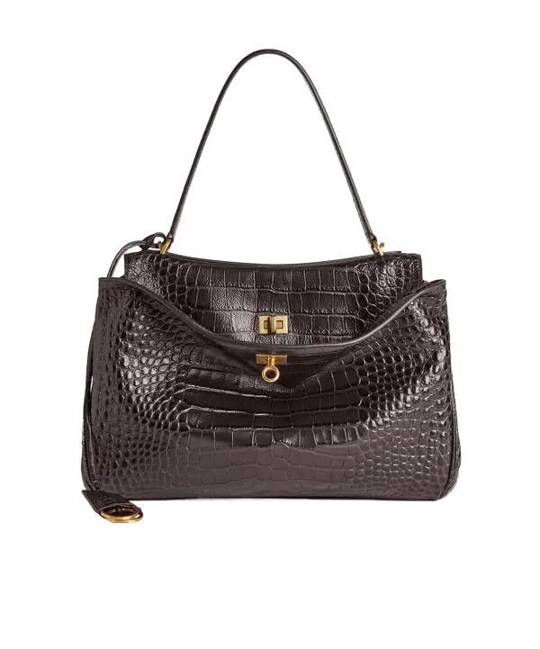 Balenciaga Rodeo Medium Tote Bag - Brown