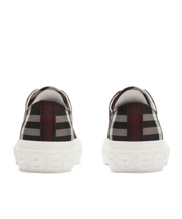 Burberry Checked Lace-up Low-top Sneakers