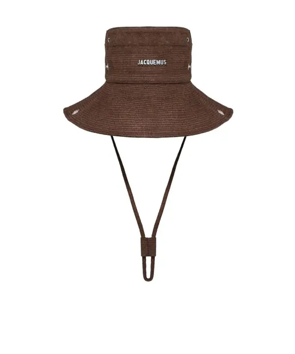 Jacquemus The De-nmes Denim Bucket Hat - Brown