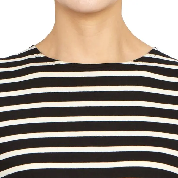 Saint James Striped Short-sleeve T-shirt - Black