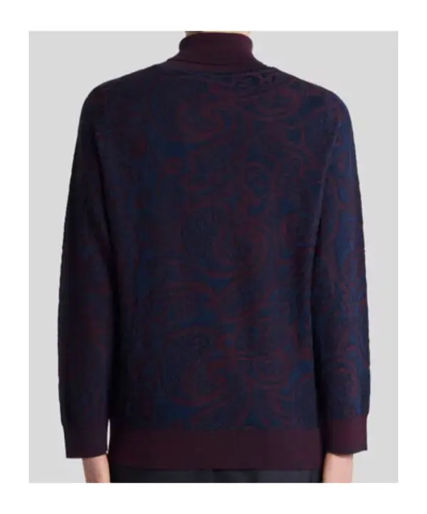 Etro Wool-blend Jacquard Turtleneck Sweater